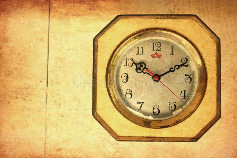 Reloj Antiguo Del Viejo Estilo Del Primer Foto de archivo - Imagen de ...