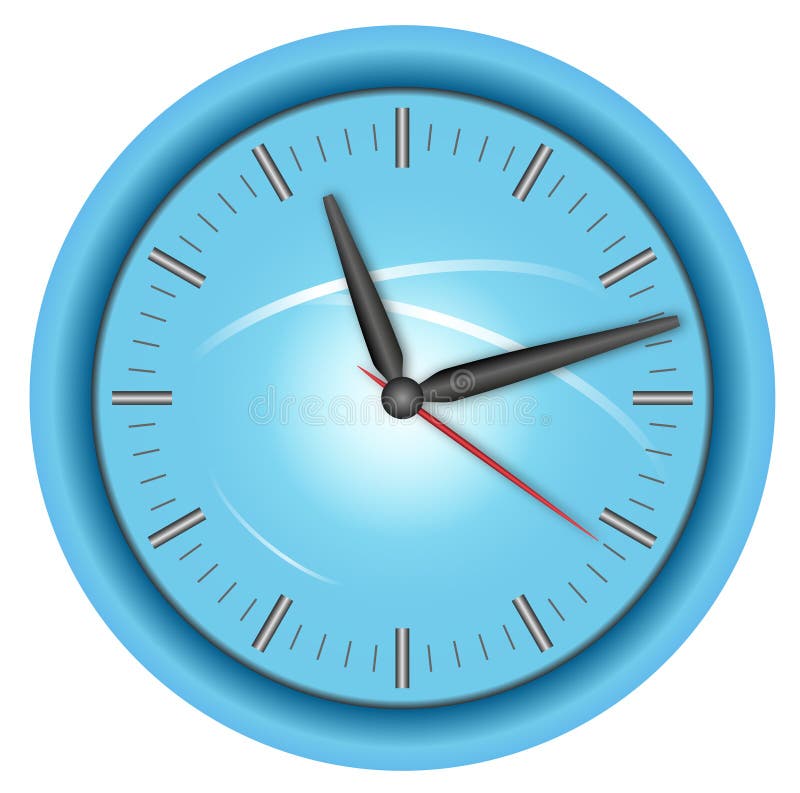 Reloj azul stock de ilustración. Ilustración de icono - 17527848