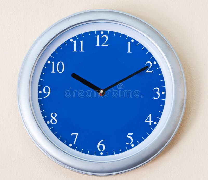 Reloj azul imagen de archivo. Imagen de muestra, movimiento - 23092189