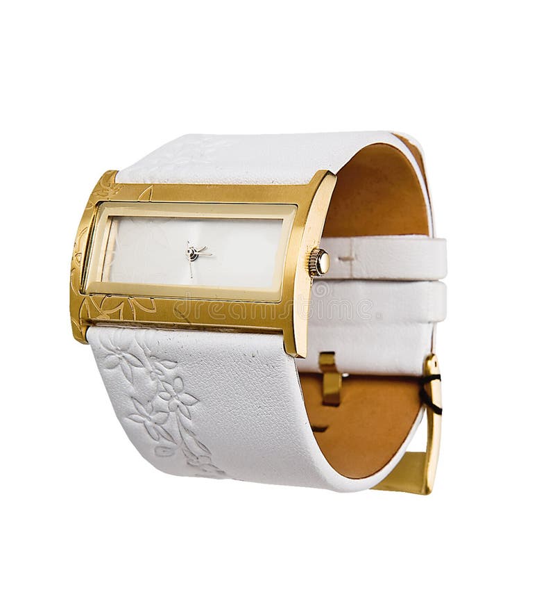 Reloj blanco foto de archivo. Imagen de minuto, elegante - 8084566