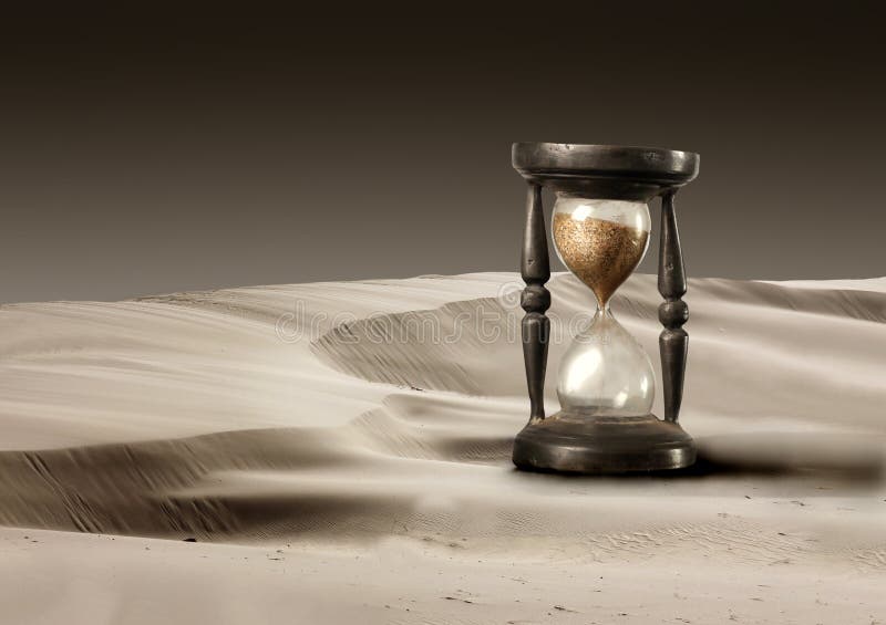 Reloj de arena imagen de archivo. Imagen de desierto - 11429627