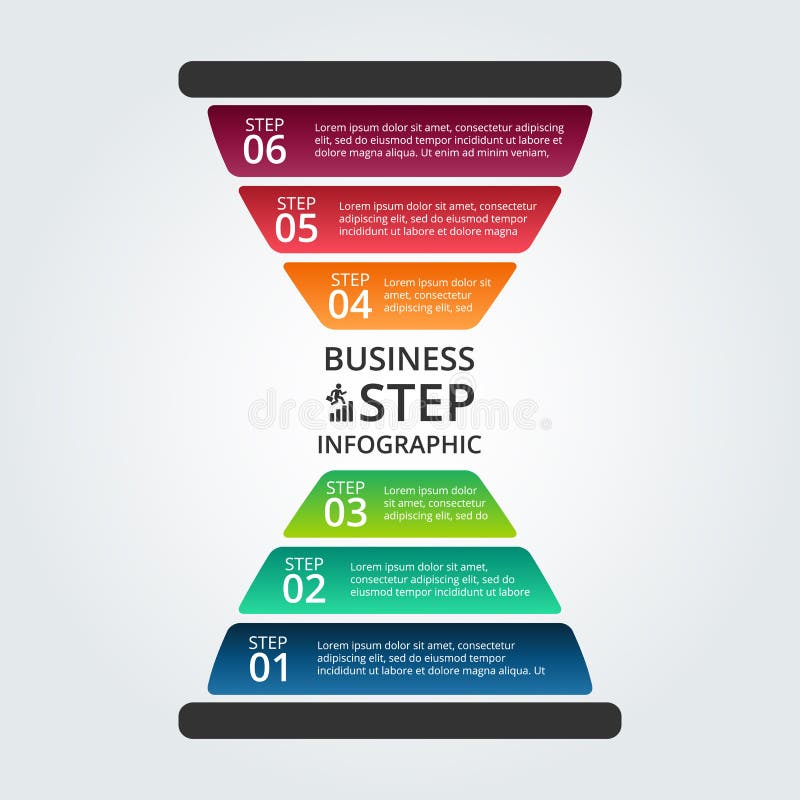 Plantilla De Infografía De Reloj De Arena Vectorial. Diseño De Concepto ...