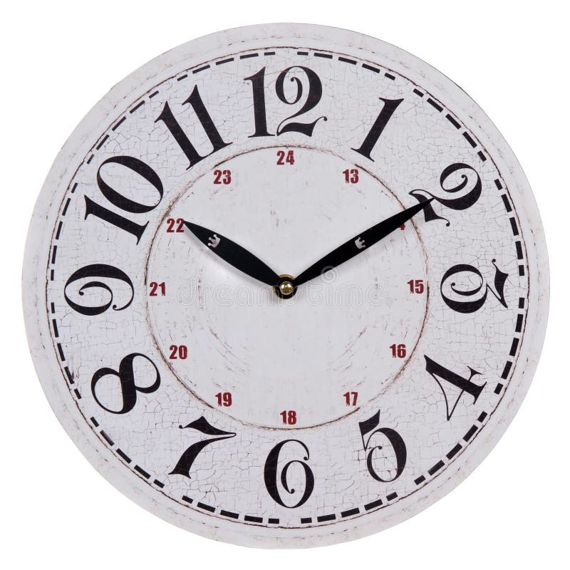 Reloj De Pared Redondo Viejo Foto de archivo - Imagen de objeto, plazo ...