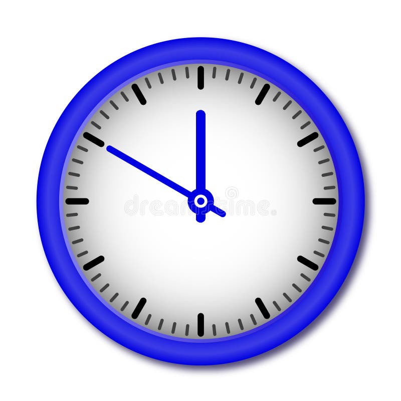 Reloj de pared del vector ilustración del vector. Ilustración de ...