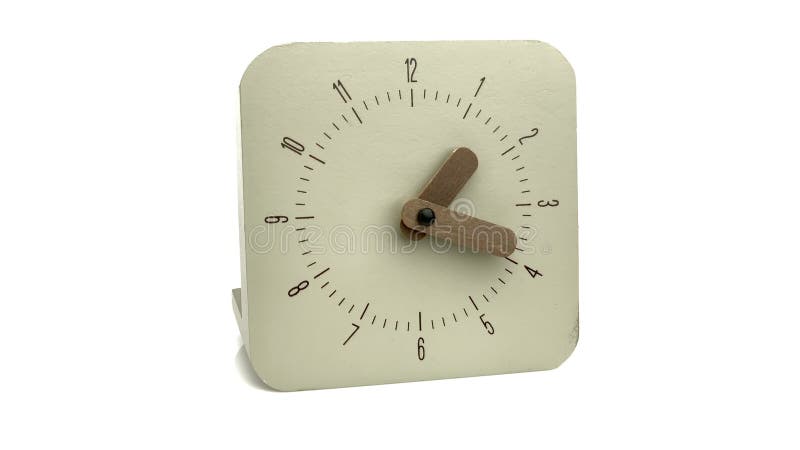 Reloj de tabla aislado metrajes. Vídeo de minuto, oficina - 234796686