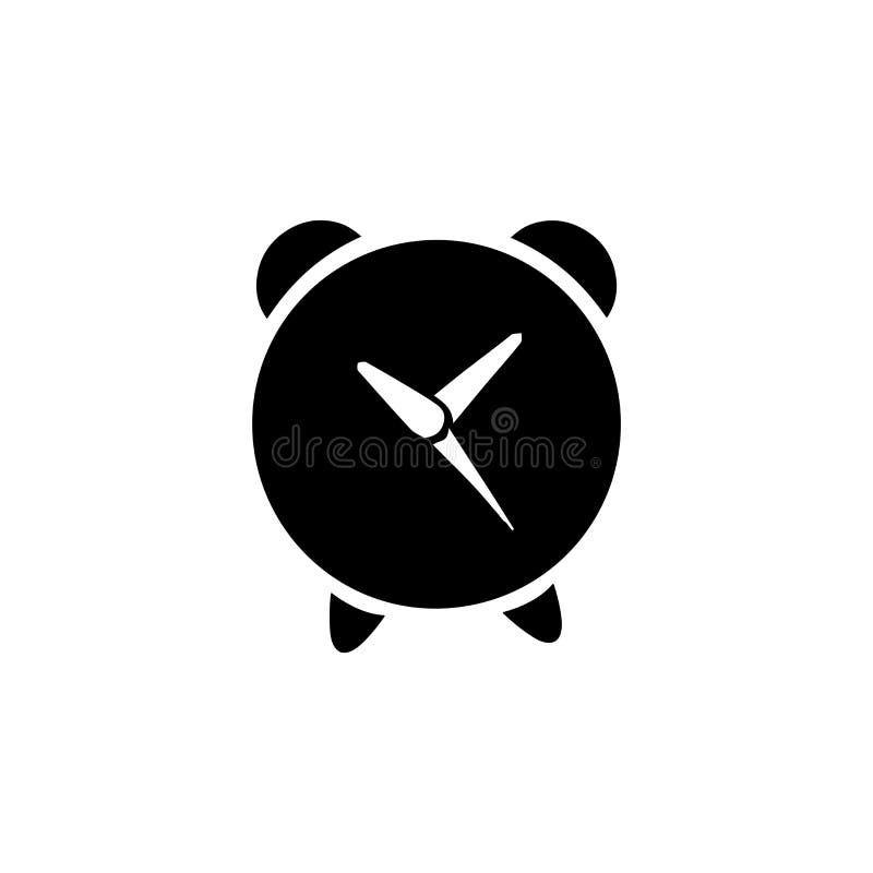 Reloj De Tabla Digital Negro Icono Vector Ilustración del Vector ...