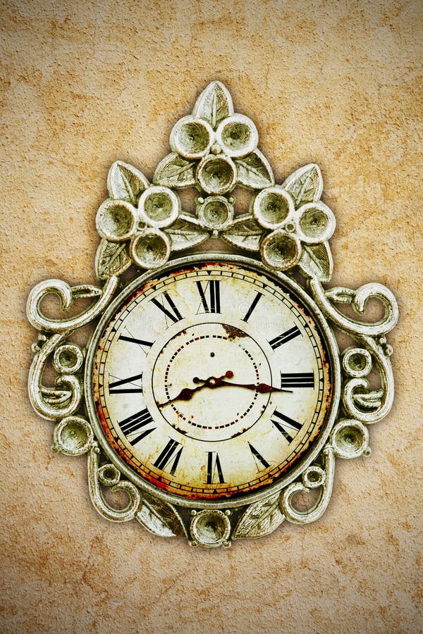 Reloj del vintage imagen de archivo. Imagen de hora, elegante - 33234551