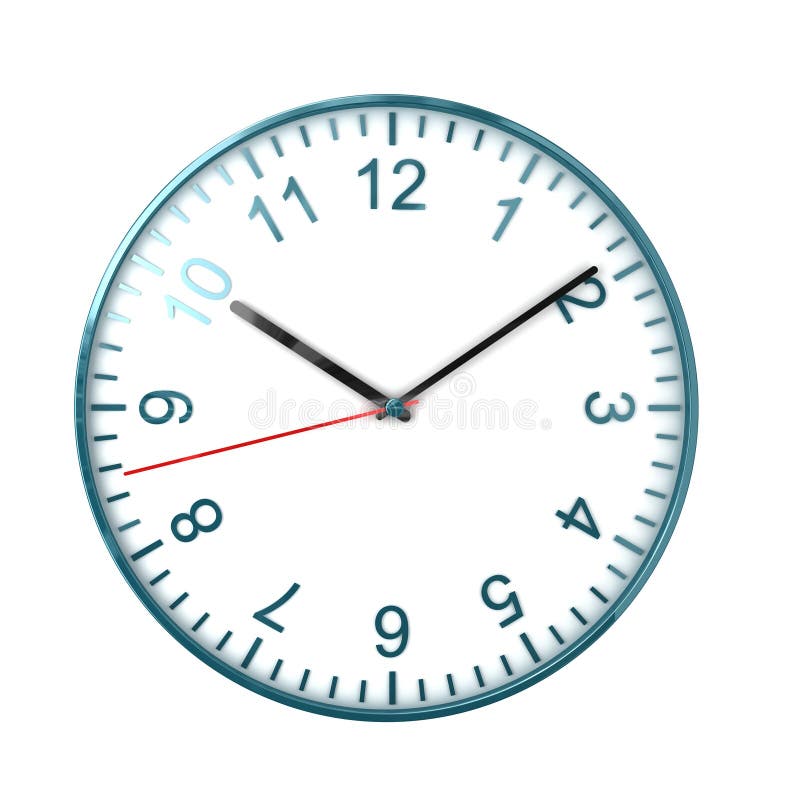 Reloj en blanco stock de ilustración. Ilustración de objeto - 17823624