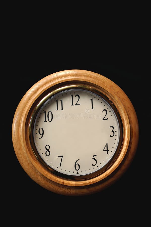 La Cara De Reloj En Blanco Con La Hora, El Minuto Y Las Segundas Manos ...