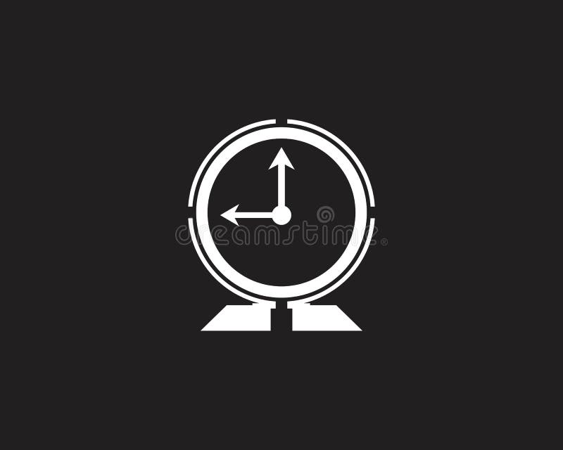 Reloj Reloj Reloj Logo Vector Plantilla Ilustración del Vector ...