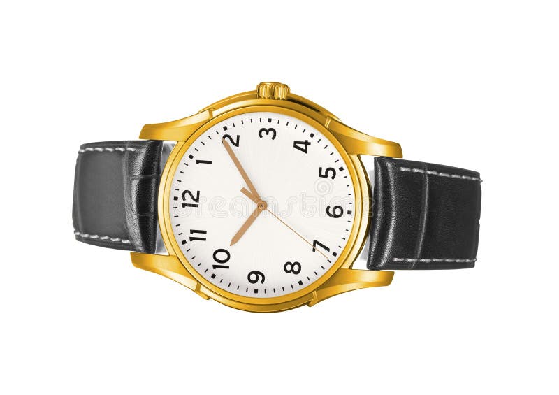 Reloj moderno aislado foto de archivo. Imagen de suizo - 124913688