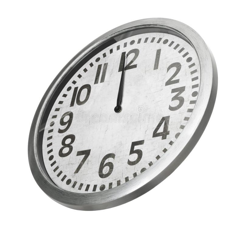 Reloj Moderno Aislado En Blanco. Elemento Interior Imagen de archivo ...