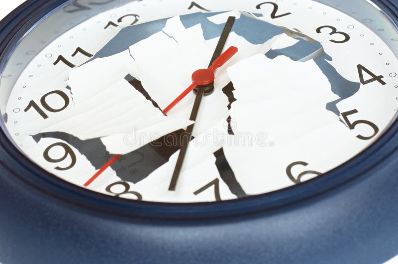 Reloj roto imagen de archivo. Imagen de urbano, nadie - 29155593