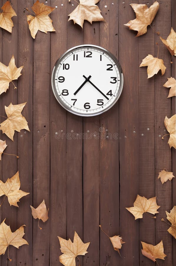 Reloj y hojas alrededor foto de archivo. Imagen de redondo - 37029830