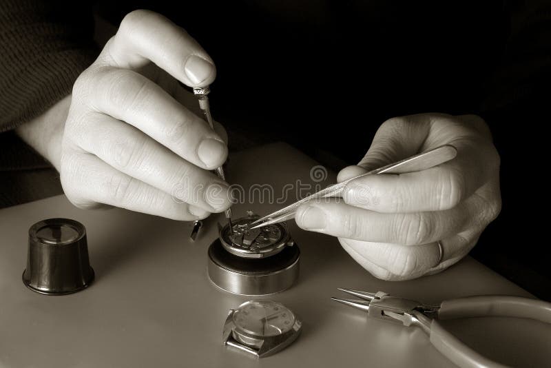 Relojero imagen de archivo. Imagen de segundo, reloj, relojero - 3785379