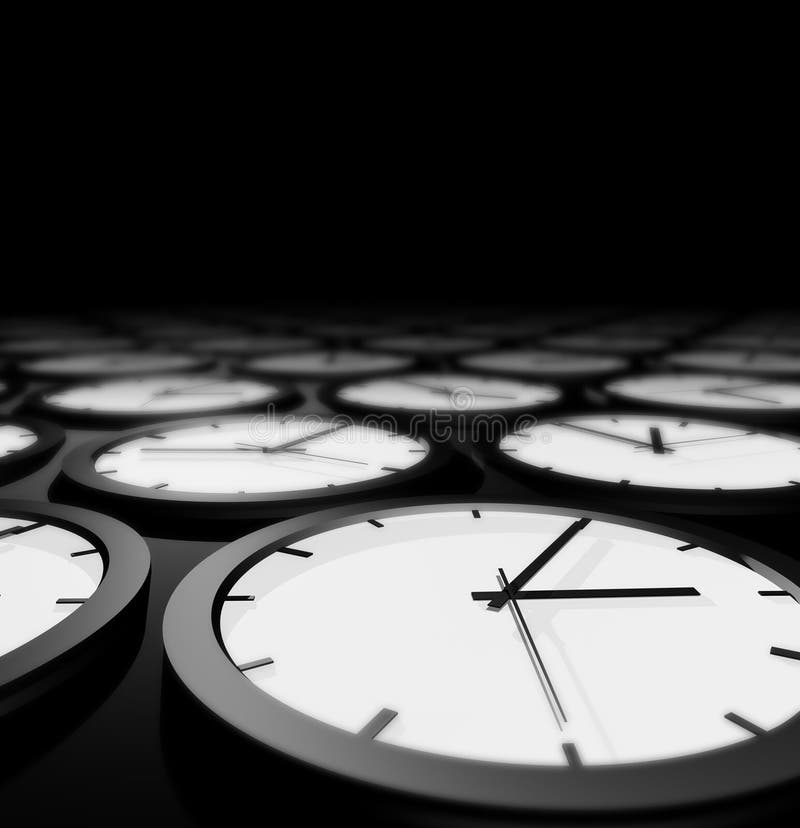 Relojes sin fin imagen de archivo. Imagen de elipse, flecha - 10189717