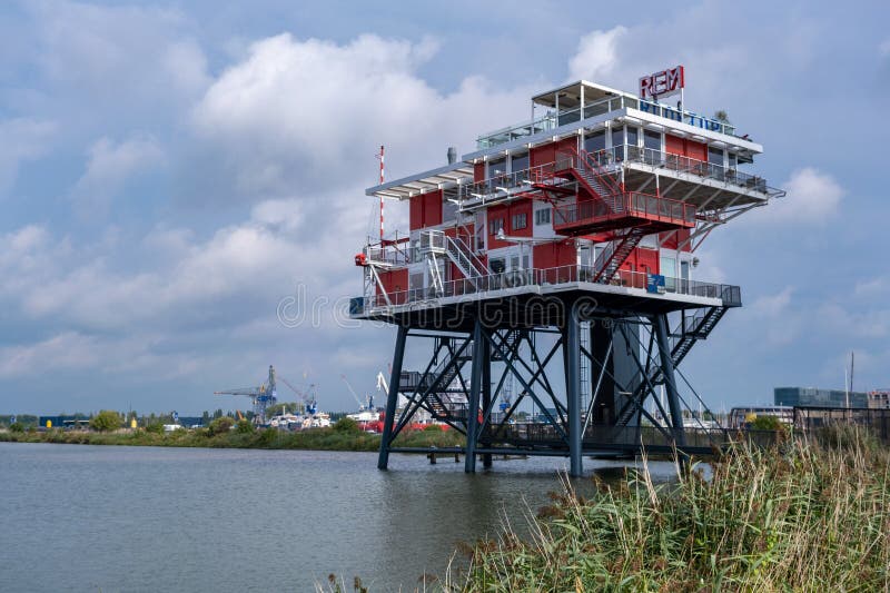 REM Amsterdam is a Restaurant Built into an Old Platform on the North ...