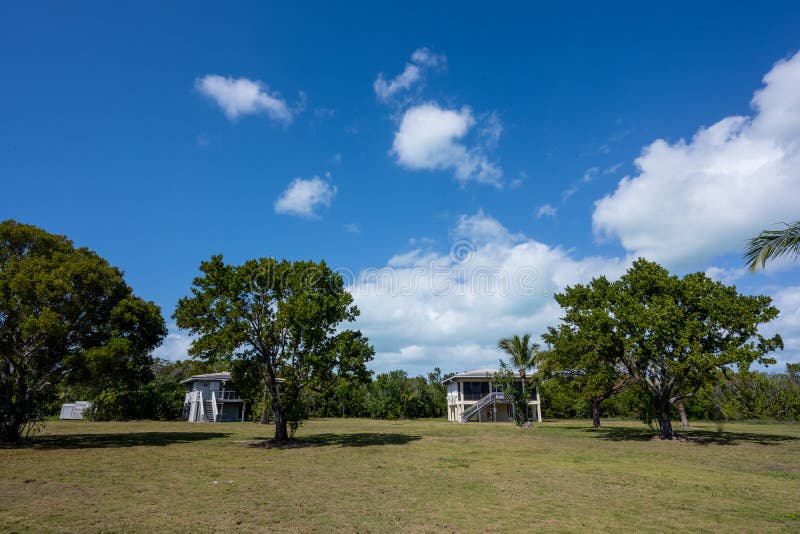 Remaining Buildings on Adams Key Stock Photo - Image of historic ...