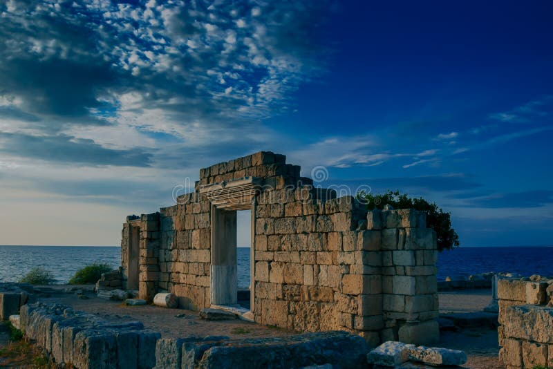 Ancient building stock image. Image of coast, building - 151395131