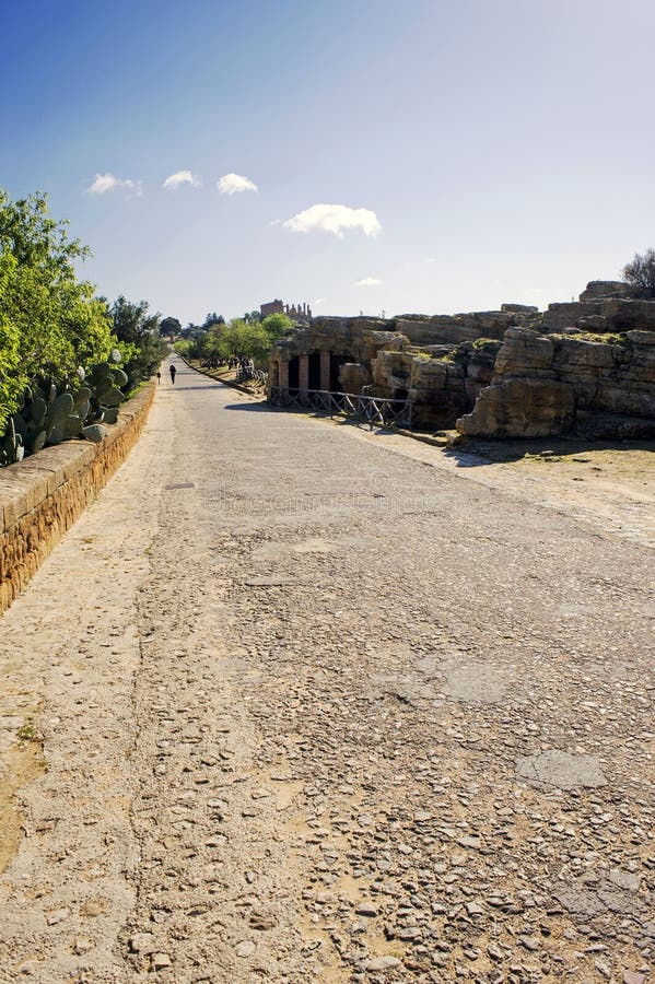 The Long Path Inside the Valley of the Temples. Stock Photo - Image of ...