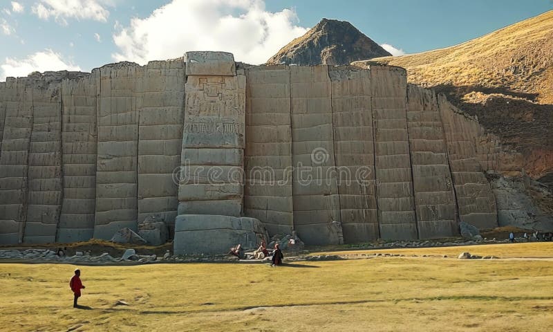Remains of Ancient Megalithic Complex with Massive Stones Stock Footage ...