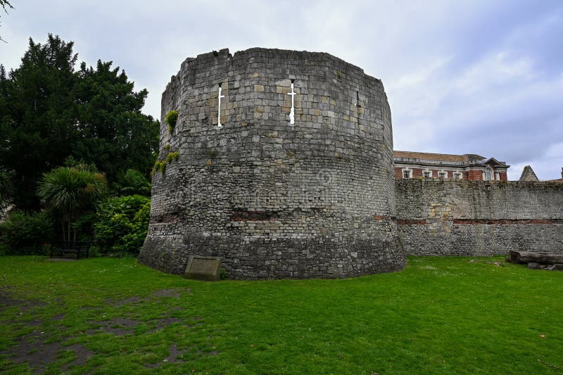 Multangular Tower in York, England Stock Photo - Image of european ...