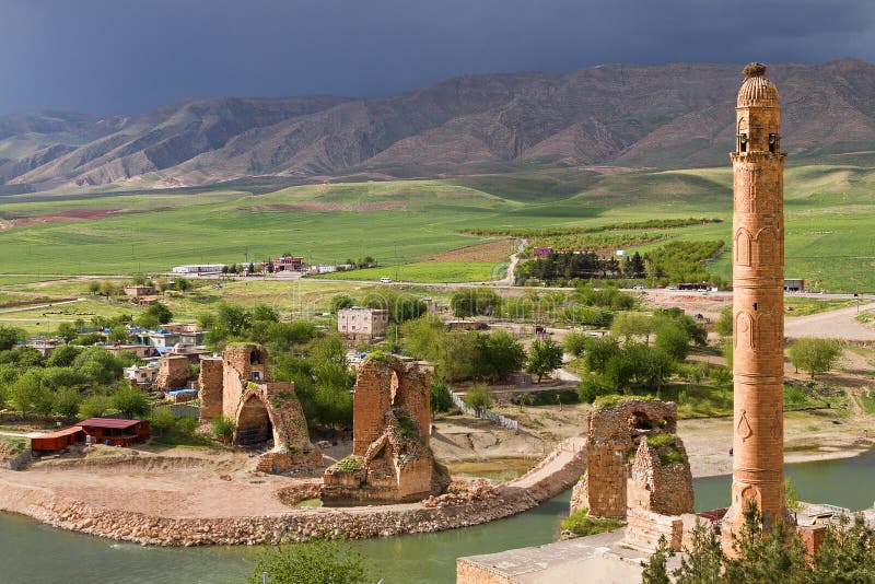 Ancient Town Hasankeyf, Turkey Stock Photo - Image of kurdish, east ...