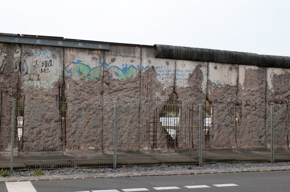 The remains of berlin wall stock image. Image of unified - 25202607