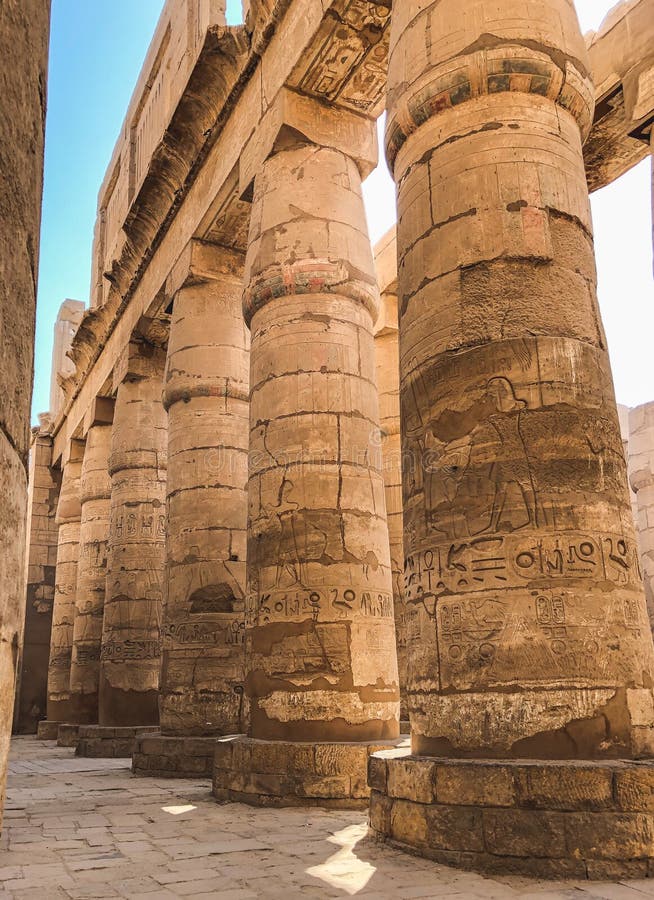 Column Hall of the Ancient World. Stock Image - Image of guide, column ...