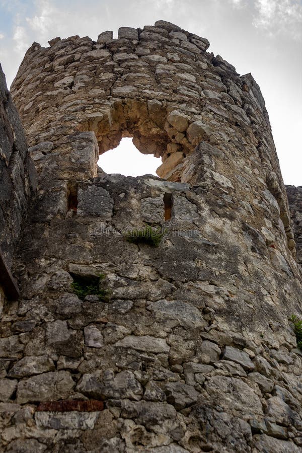 Remains of the Fortress Haj-Nehaj, Sutomore, Montenegro Stock Image ... Remains of the Fortress Haj-Nehaj, Sutomore, Montenegro Stock Image ...