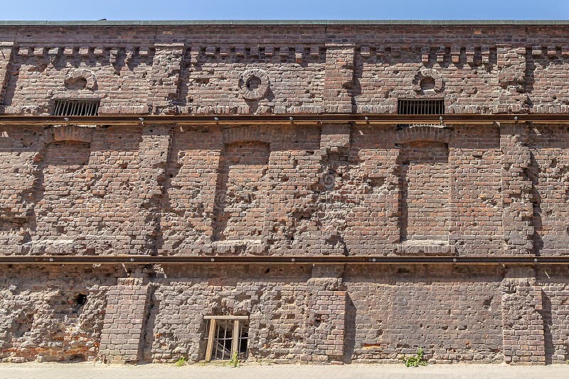 Remains of the Ghetto Wall in the Center of Warsaw Stock Photo - Image ...