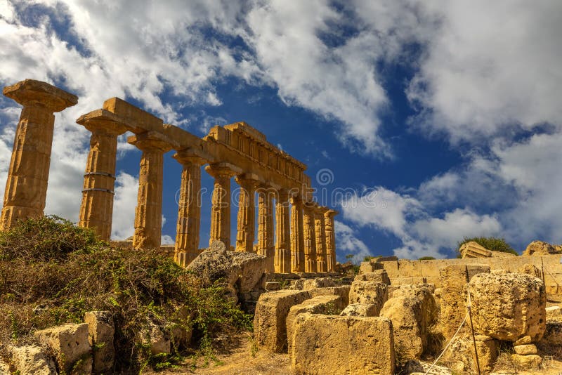 Remains of Greek temples stock photo. Image of architecture - 264157884