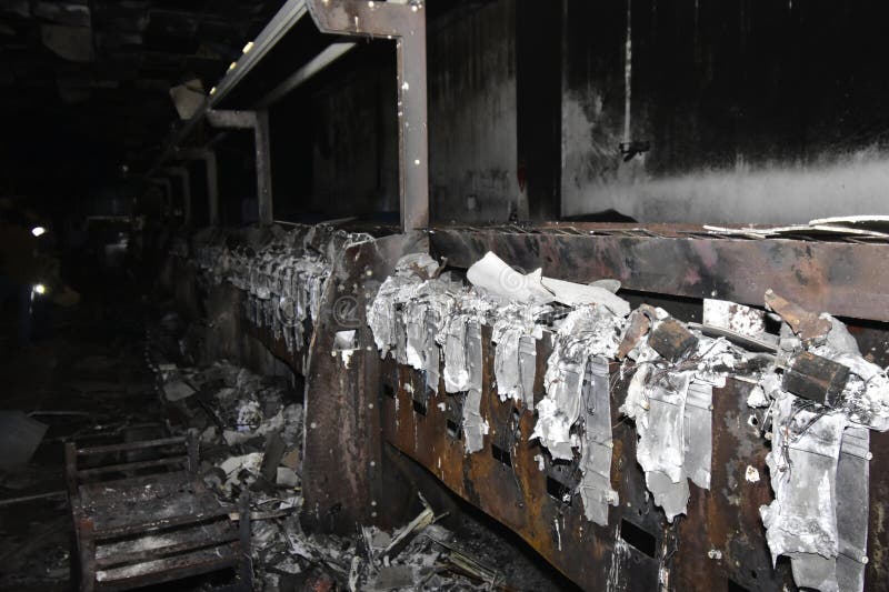 The Remains of Industrial Textile Machine Fires that Provide Iron ...