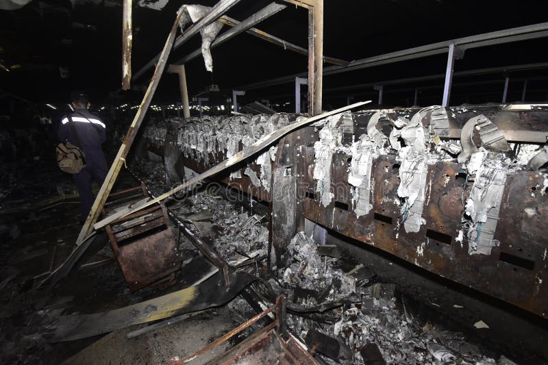 The Remains of Industrial Textile Machine Fires that Provide Iron ...