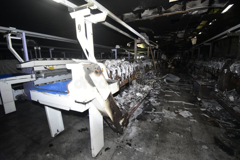 The Remains of Industrial Textile Machine Fires that Provide Iron ...