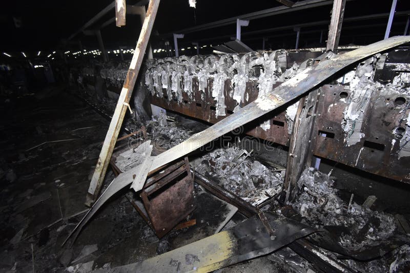 The Remains of Industrial Textile Machine Fires that Provide Iron ...