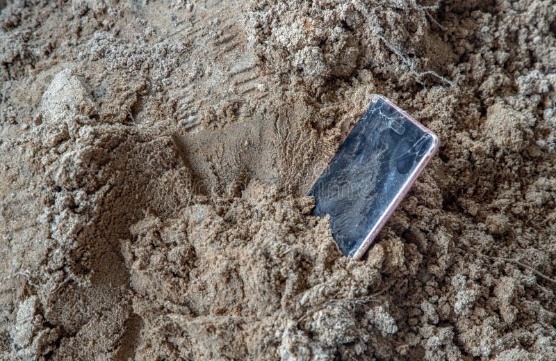 The Remains of Mobile Phones with a Broken Screen that are Garbage ...