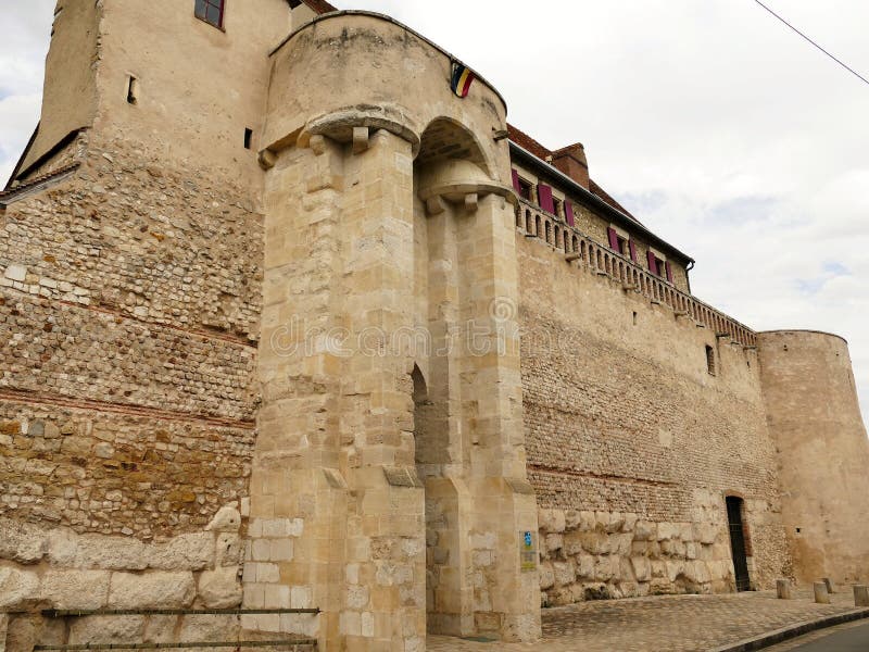 The Remains of the Old Ramparts of the City of Sens Stock Photo - Image ...