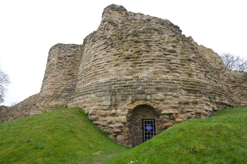 Remains of Pontefract Castle, Pontefract in West Yorkshire Stock Photo ...