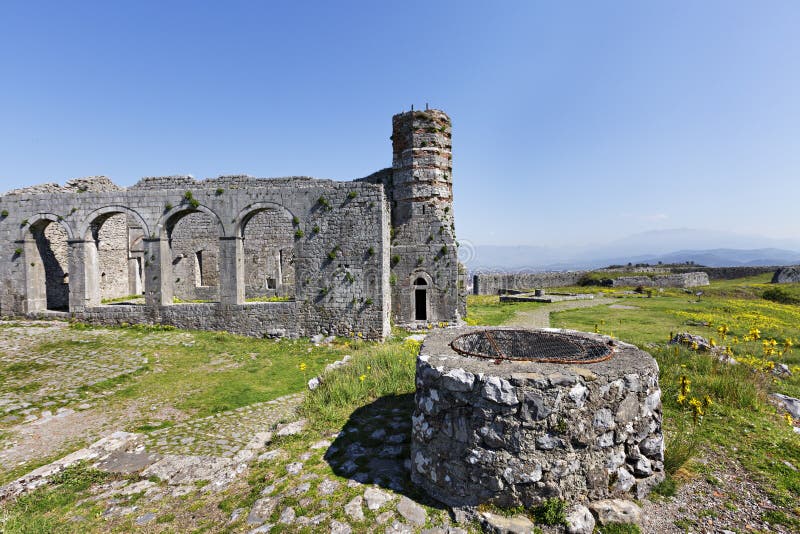Rozafa Castle in Shkoder, Albania Stock Image - Image of castle ...