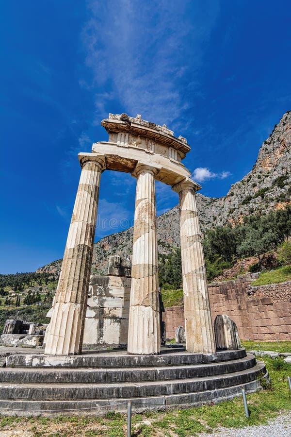 Remains of the Tholos of Athena Pronaia at the Delphi Site Editorial ...