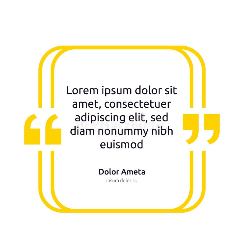 Remark Quote Text Box Poster Template Concept. Blank Empty Frame ...