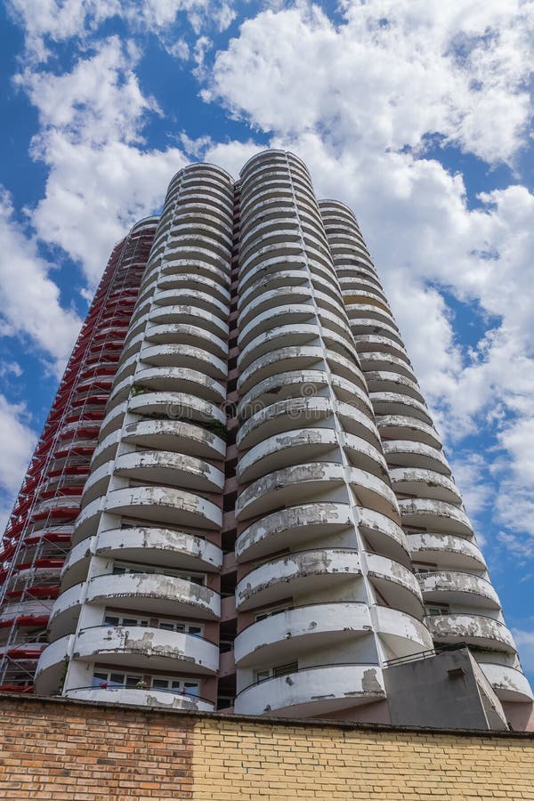 Cylindrical Building in Paris, France Editorial Photo - Image of tall ...
