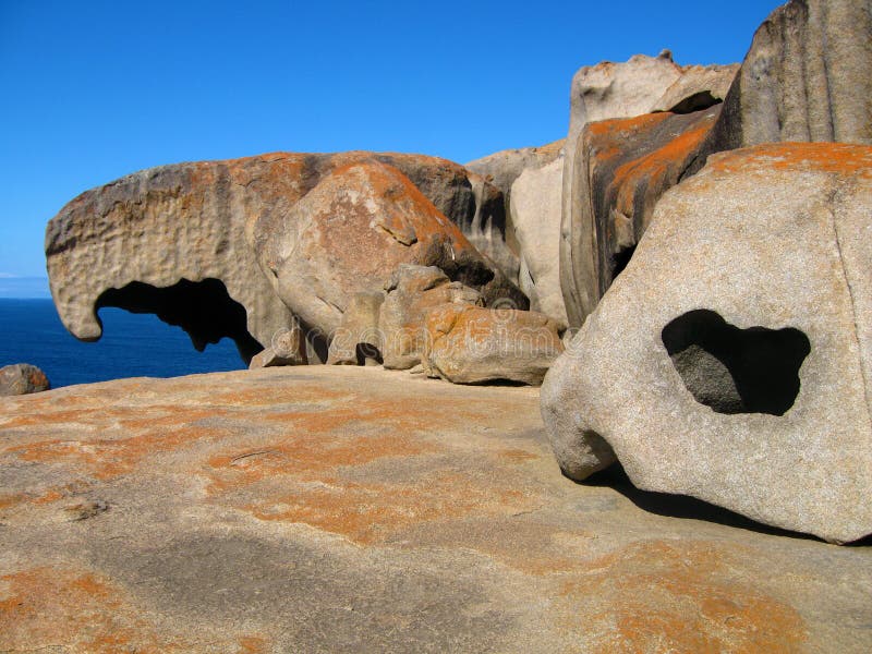 Remarkable Rocks on Kangaroo Island Stock Image - Image of coastal ...