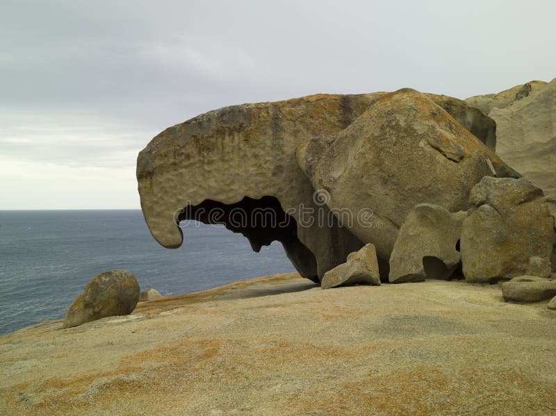 Remarkable Rocks on Kangaroo Island Stock Image - Image of coastal ...