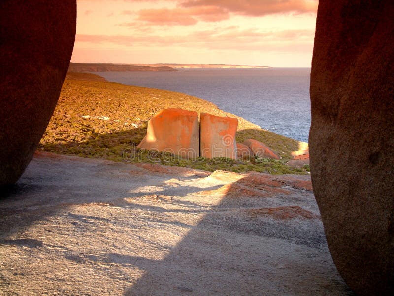 Remarkable Rocks on Kangaroo Island Stock Image - Image of coastal ...