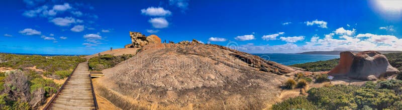 Remarkable Rocks in Flinders Chase National Park, Panoramic View of ...