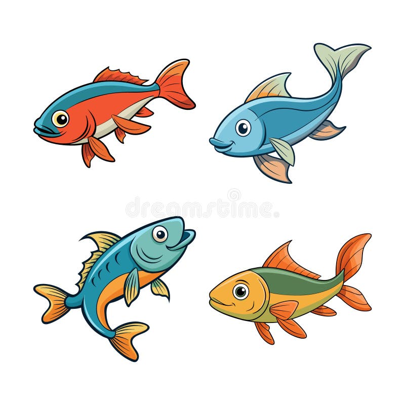 Remarkable Windstrike Fish Realistic Color Artwork Stock Vector ...
