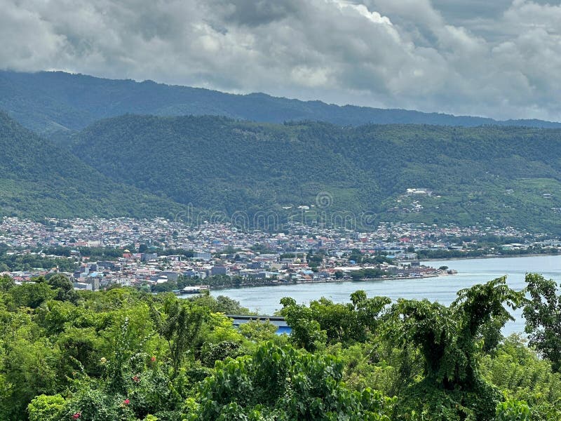 View of Luwuk City stock image. Image of panroama, outdoor - 322490831