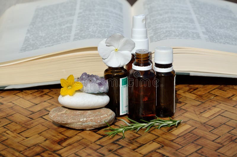 Remedies and Homeopathic Guide Book Stock Image - Image of flora ...